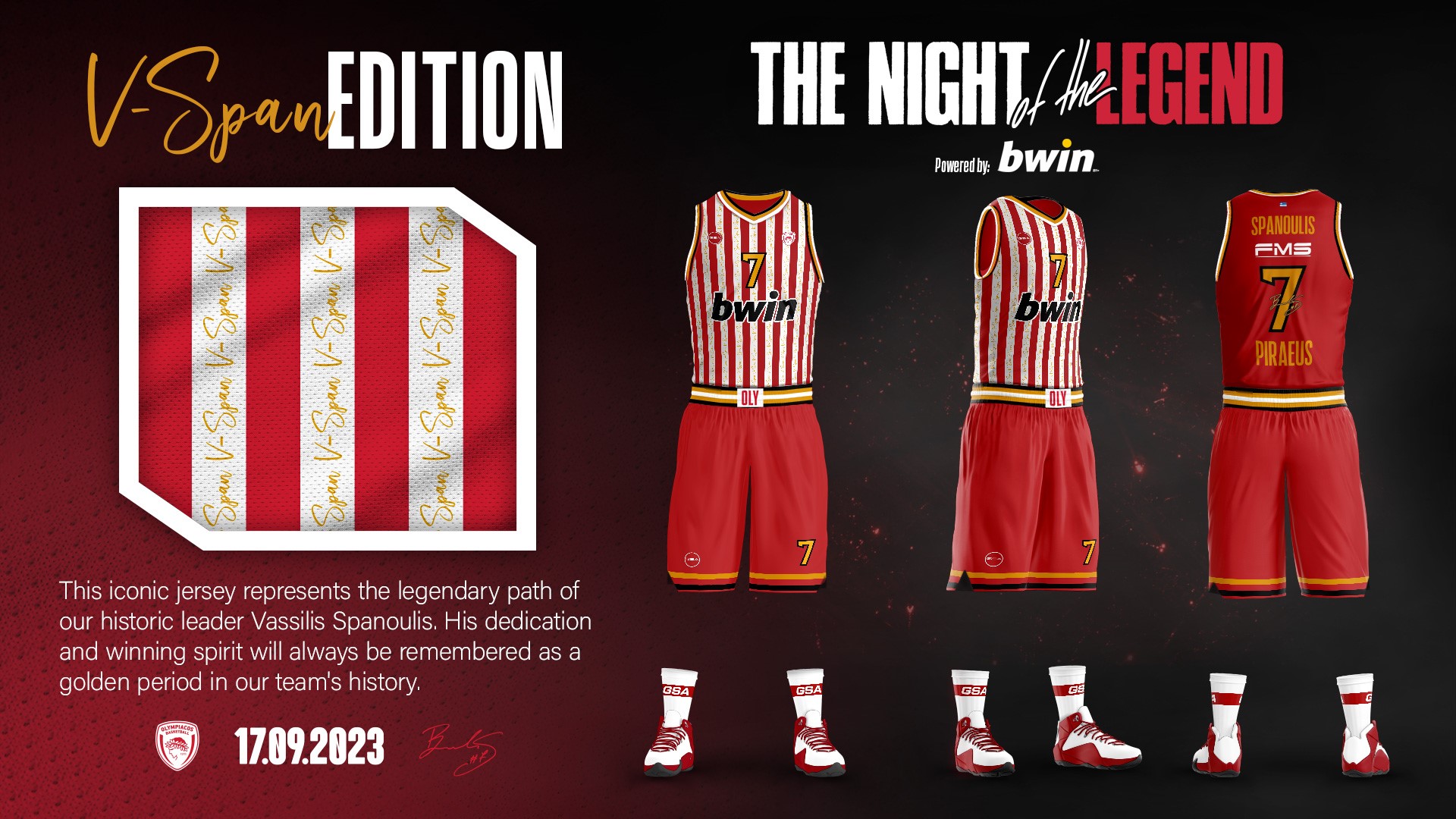 A special jersey for Vassilis (pics) - Olympiacos BC